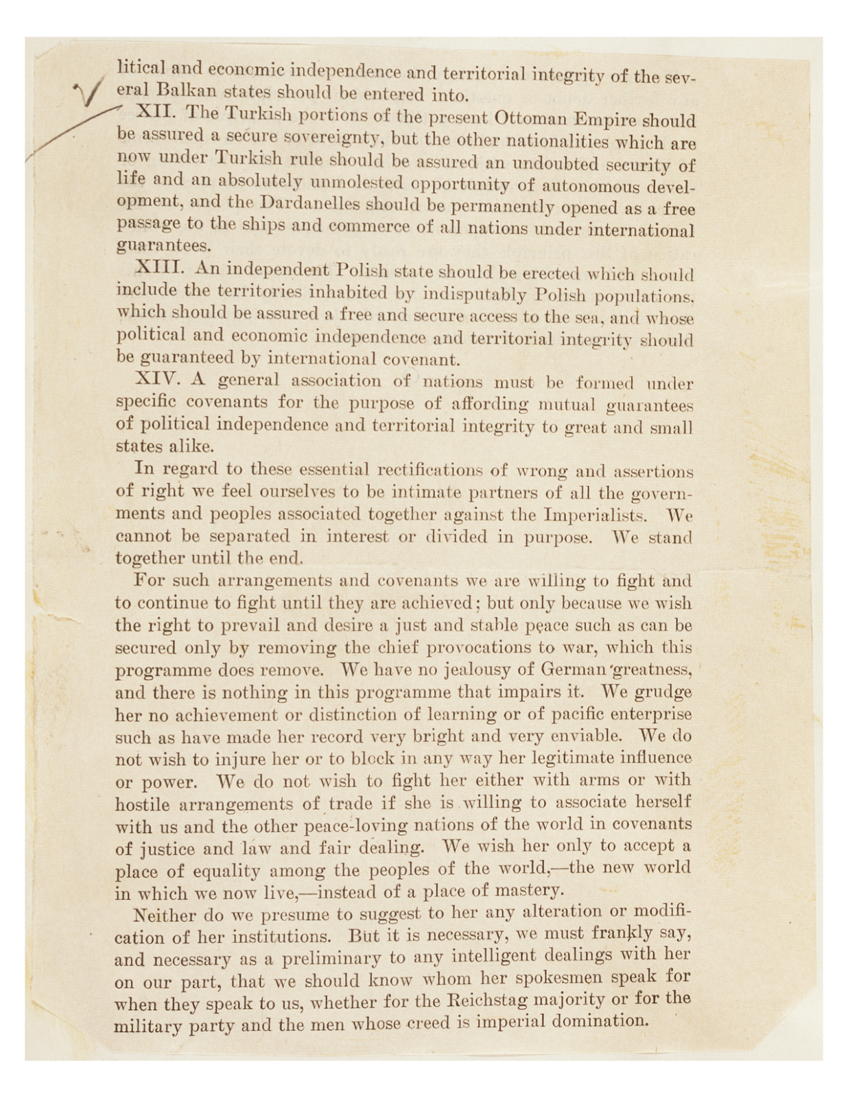 TERMINALE SECTION EUROPEENE DNL HISTORY & GEOGRAPHY: President Woodrow ...