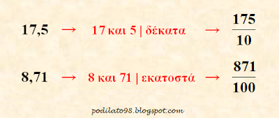 ΔΕΚΑΔΙΚΟΙ ΑΡΙΘΜΟΙ
