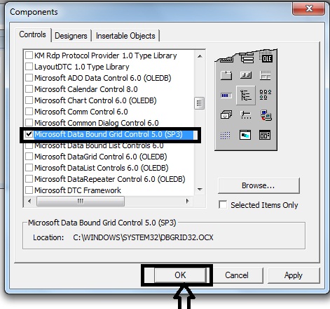 Menampilkan Components Data Bound Grid Control di Visual Basic ...