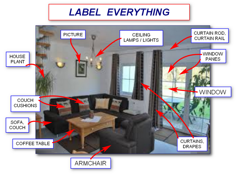 LEARN ENGLISH NOW: HOW TO LEARN ENGLISH---LABEL EVERYTHING