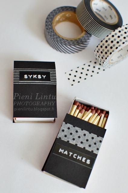 Pieni Lintu: Easy DIY; Matchbox decorations