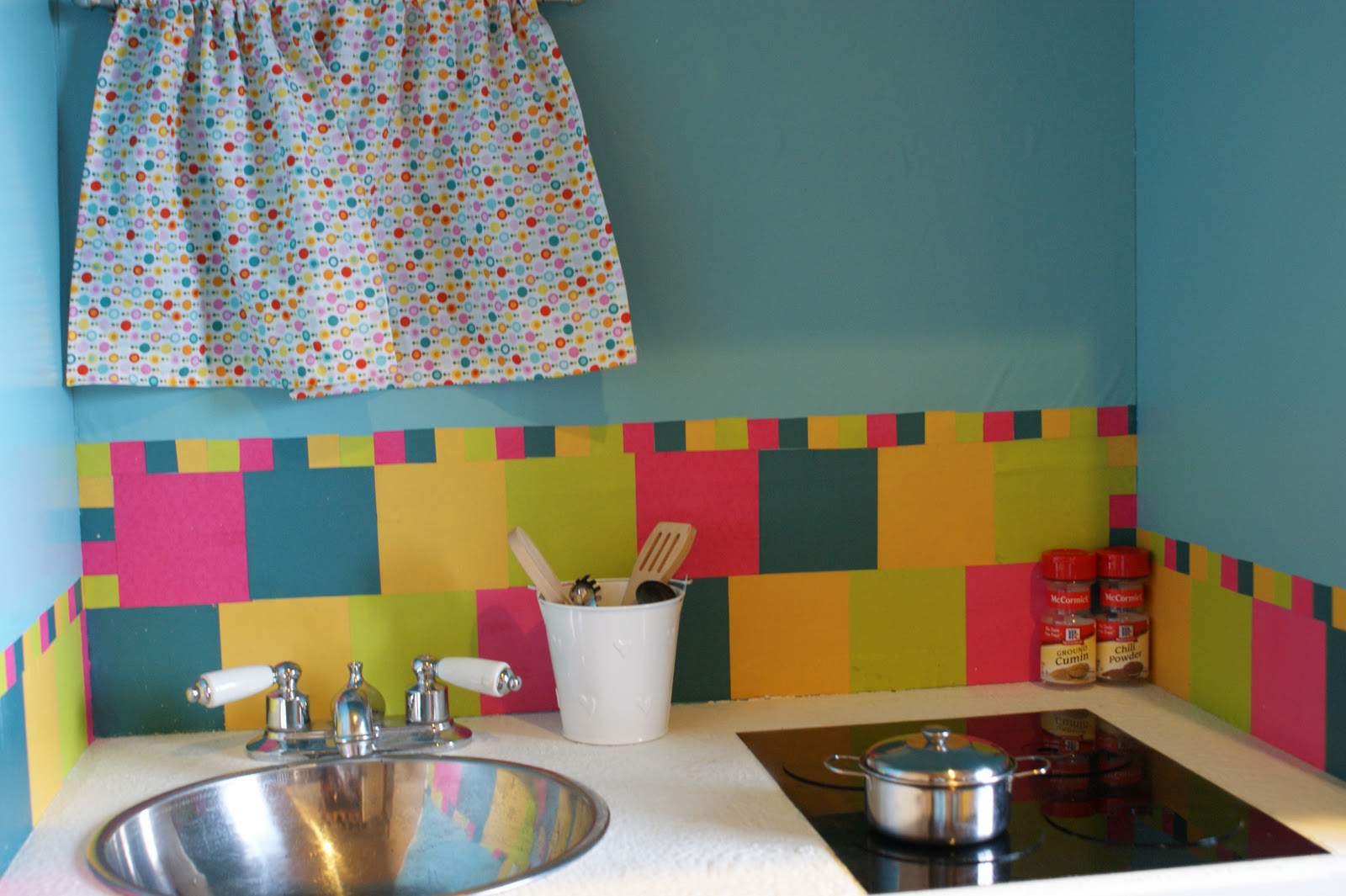 3krazychics: DIY Play Kitchen from Old Entertainment Center