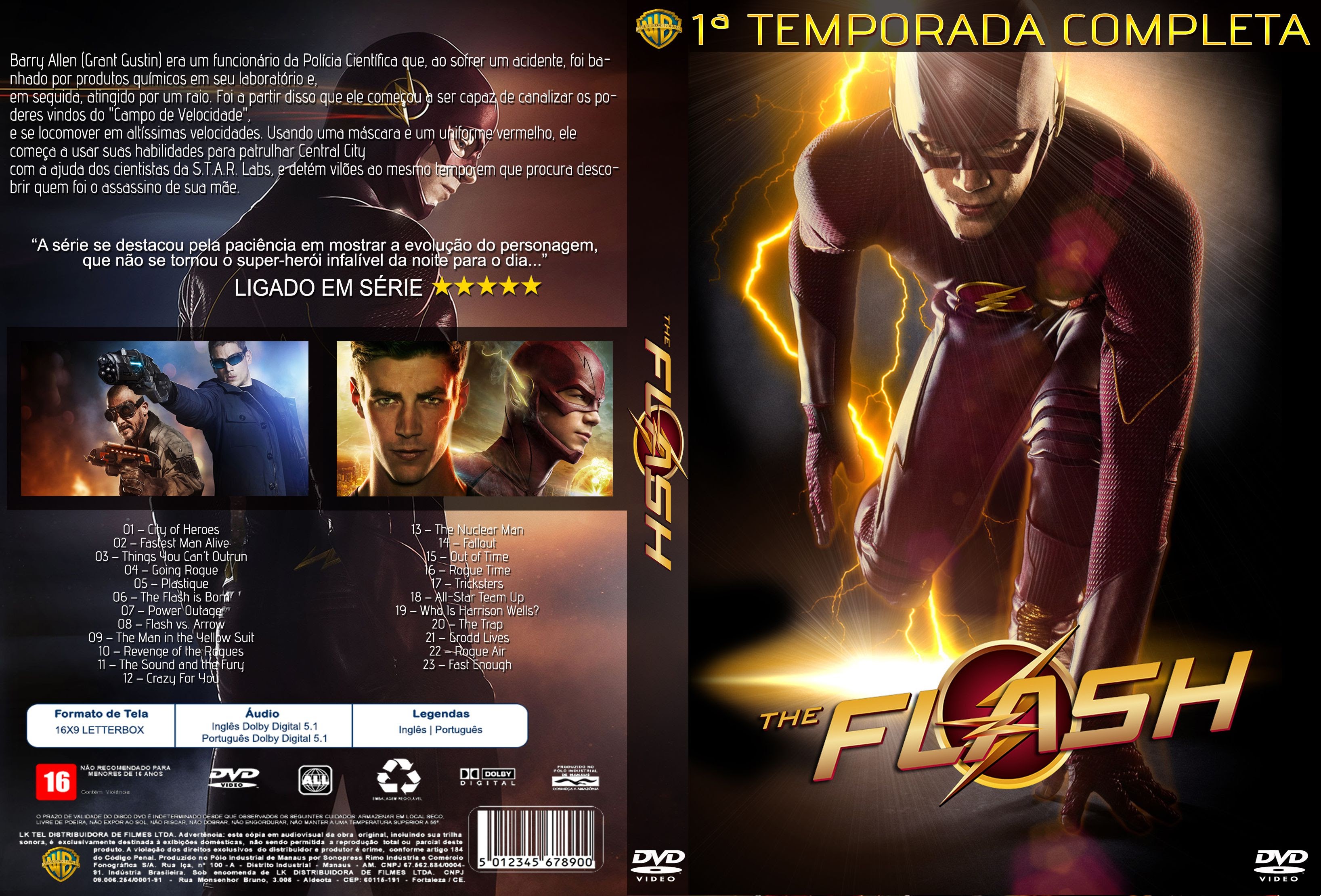 Capa The Flash 1ª Temporada Completa - DVD Cover - Baixar Capas de ...