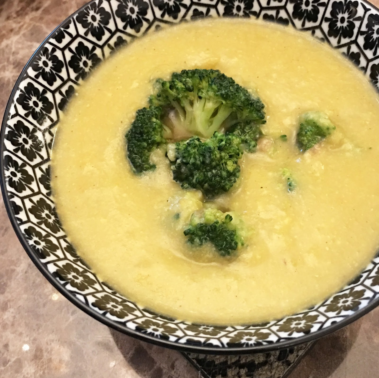 Sautéed Broccoli and Corn Soup (No Cream) recipe