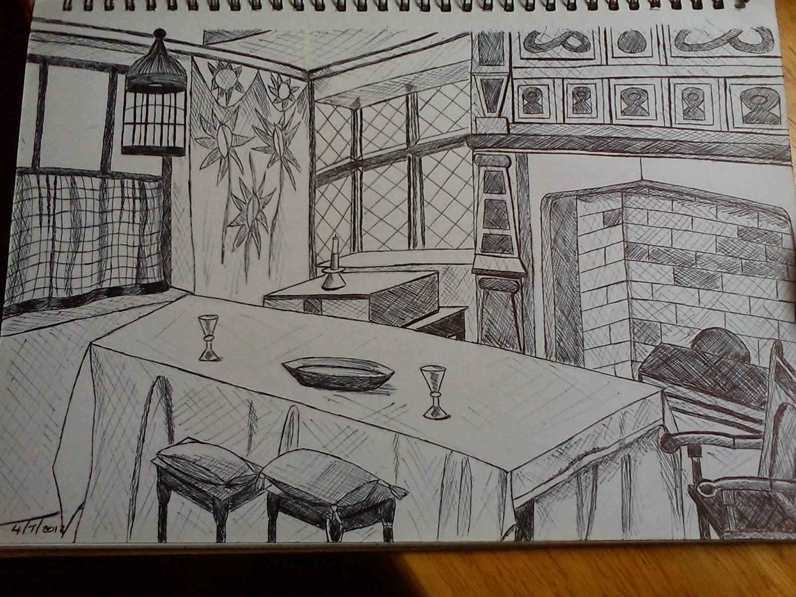 The All Craft Blog: Biro Ink drawings