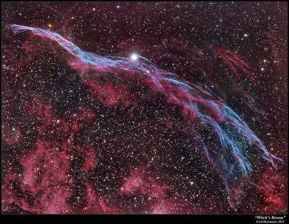 Imagem: Vassoura de bruxa na nebulosa Veil