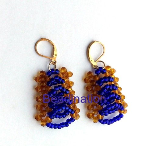 Beadination: The old Abuja Connection Bead Earrings Tutorial