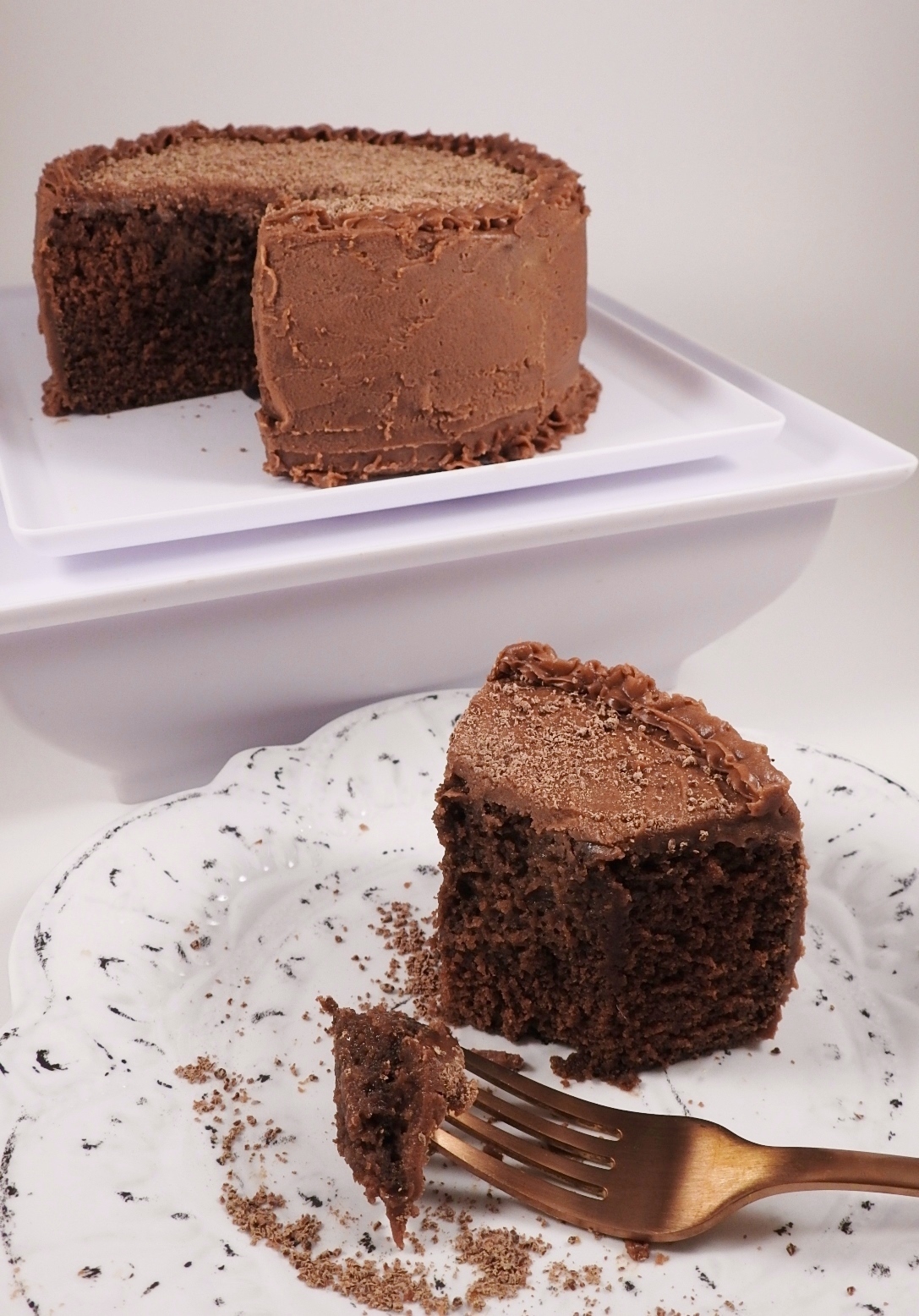 Old Fashioned Fudge Cake