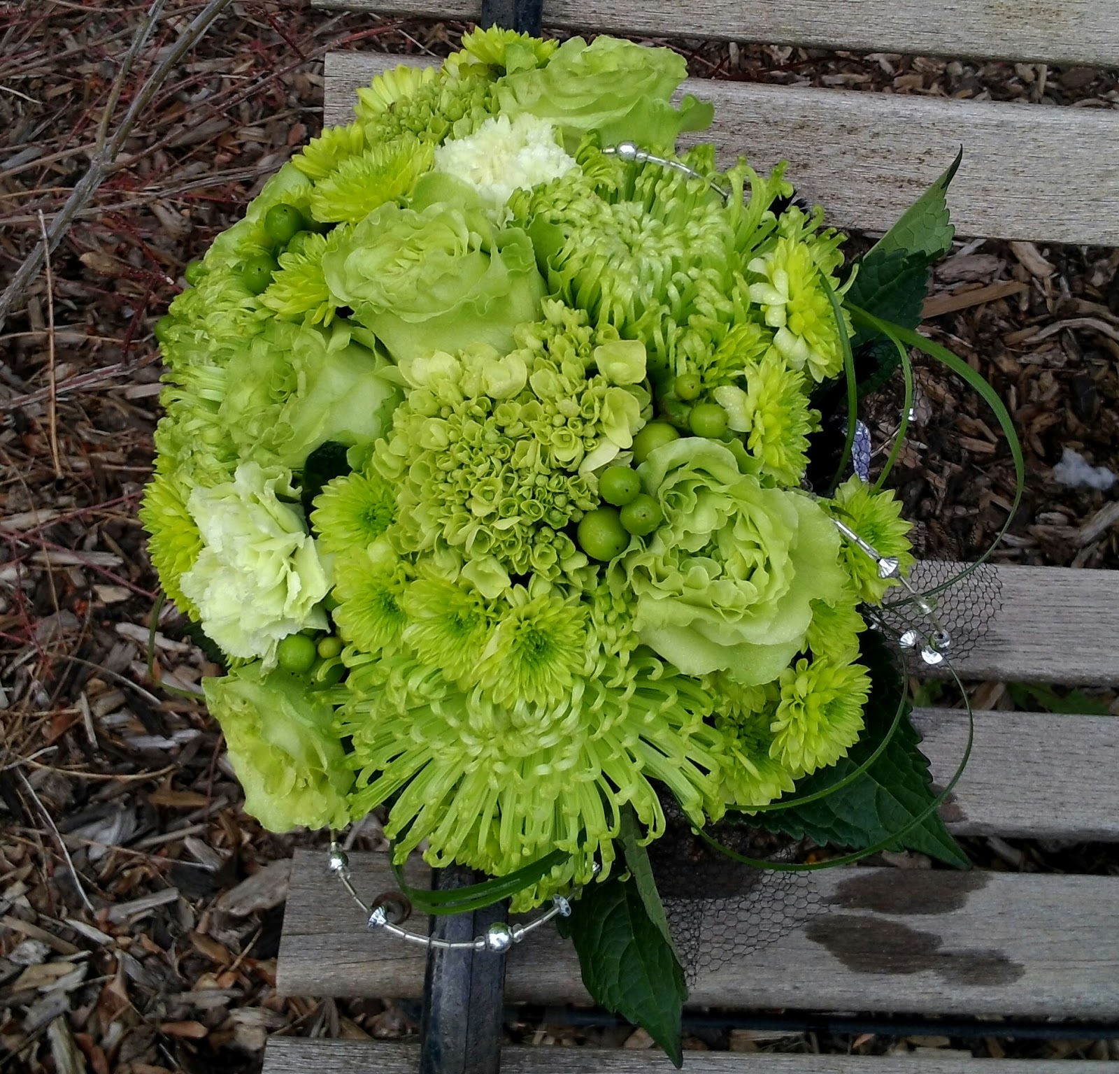 Becky's Blossoms: Green Envy Wedding