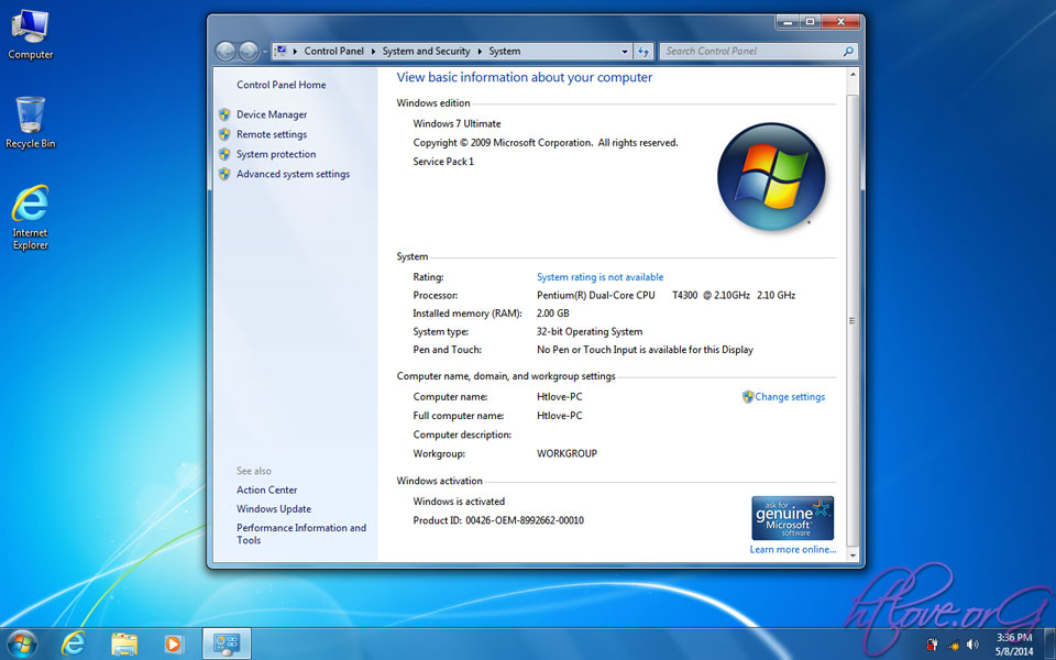 Ghost Windows 7 SP1 Lite dành cho máy cấu hình thấp (592 MB) - CHIA SẼ ...
