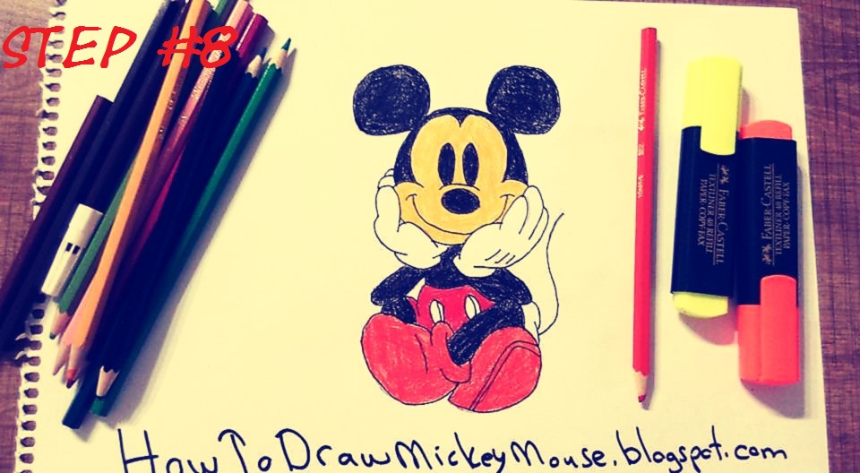 Step By Step Mickey Mouse Drawing Tutorial | Easy Mickey Mouse Drawings ...