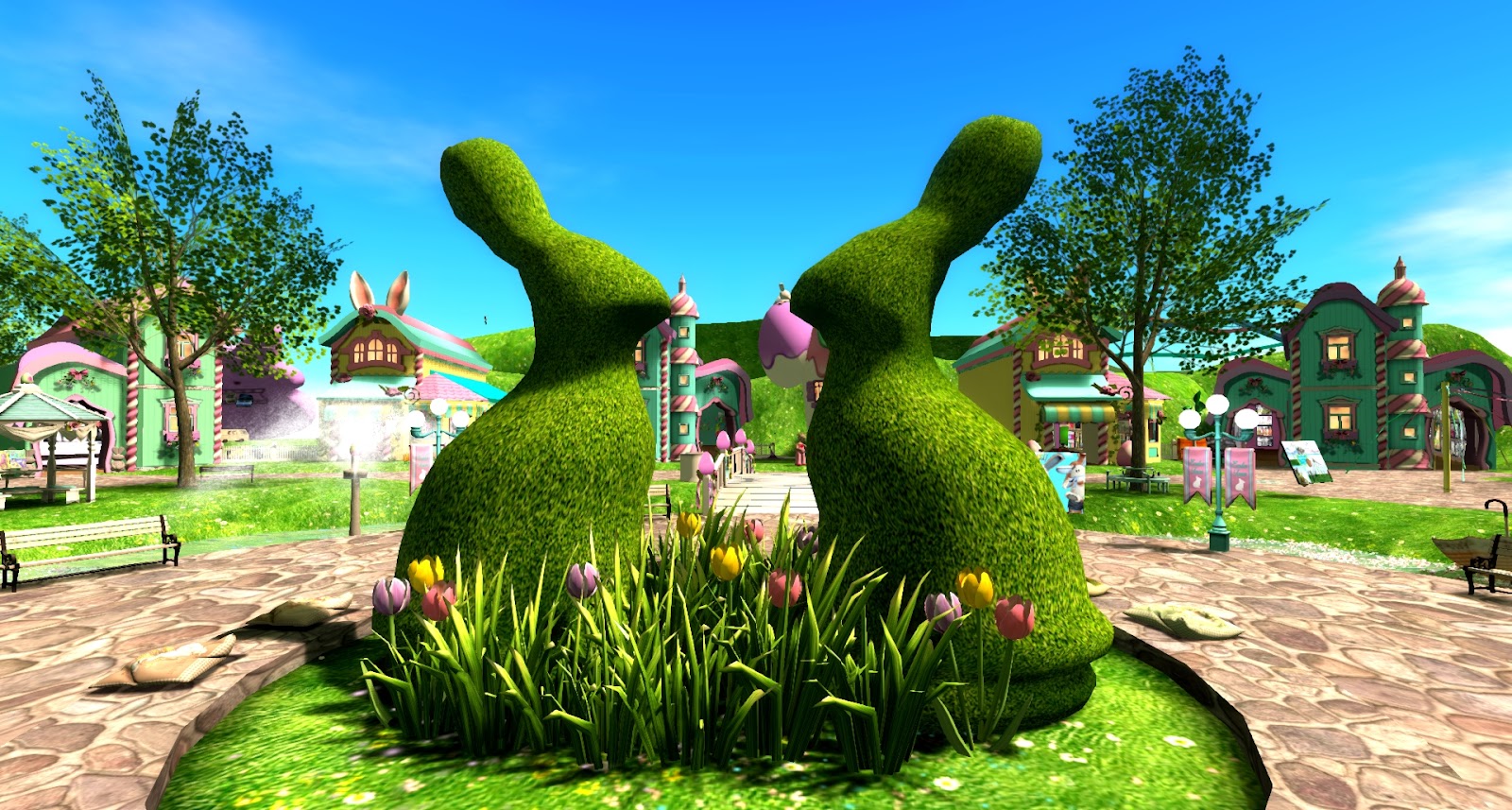 Echt Virtuell: Osterstimmung auf "2015 Easter Town"