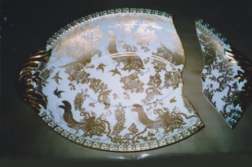 Masterpiece Fine Art Restoration: Broken China Plate Repair restoration