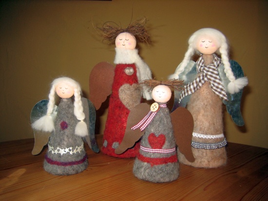 Basteln macht glücklich!: Weihnachtsdeko aus Filz, Filzengel ...