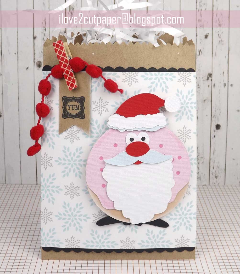 i love 2 cut paper: Sweet Santa Gift Bag