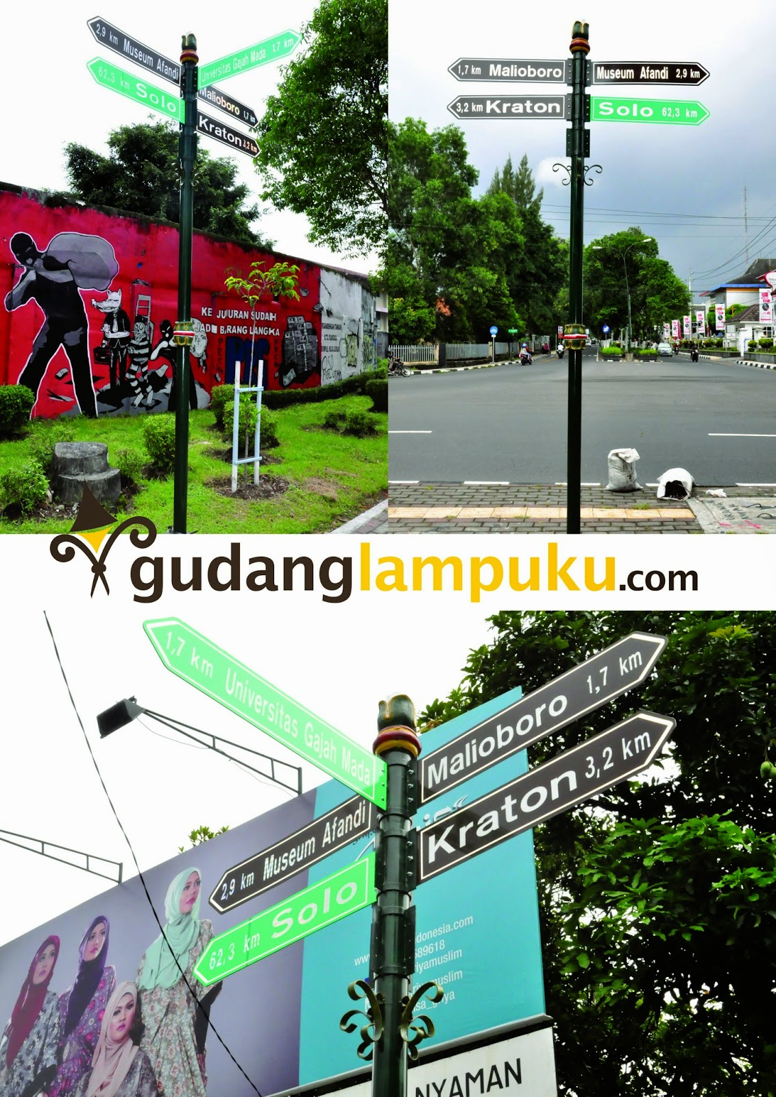 Perbedaan Tiang Penunjuk Arah Jalan dan Tiang Papan Nama Jalan ...