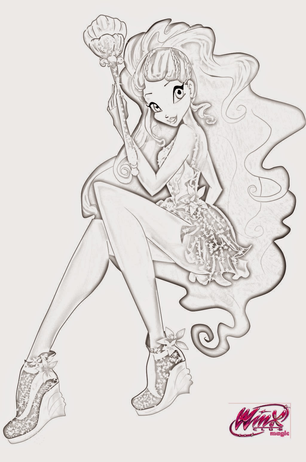 Winx Club Roxy Coloring Pages Coloring Pages