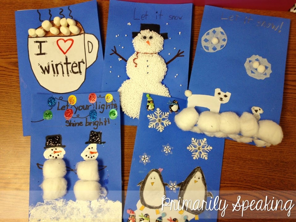 Winter Card Exchange {A Holiday Activity for Primary Students ...