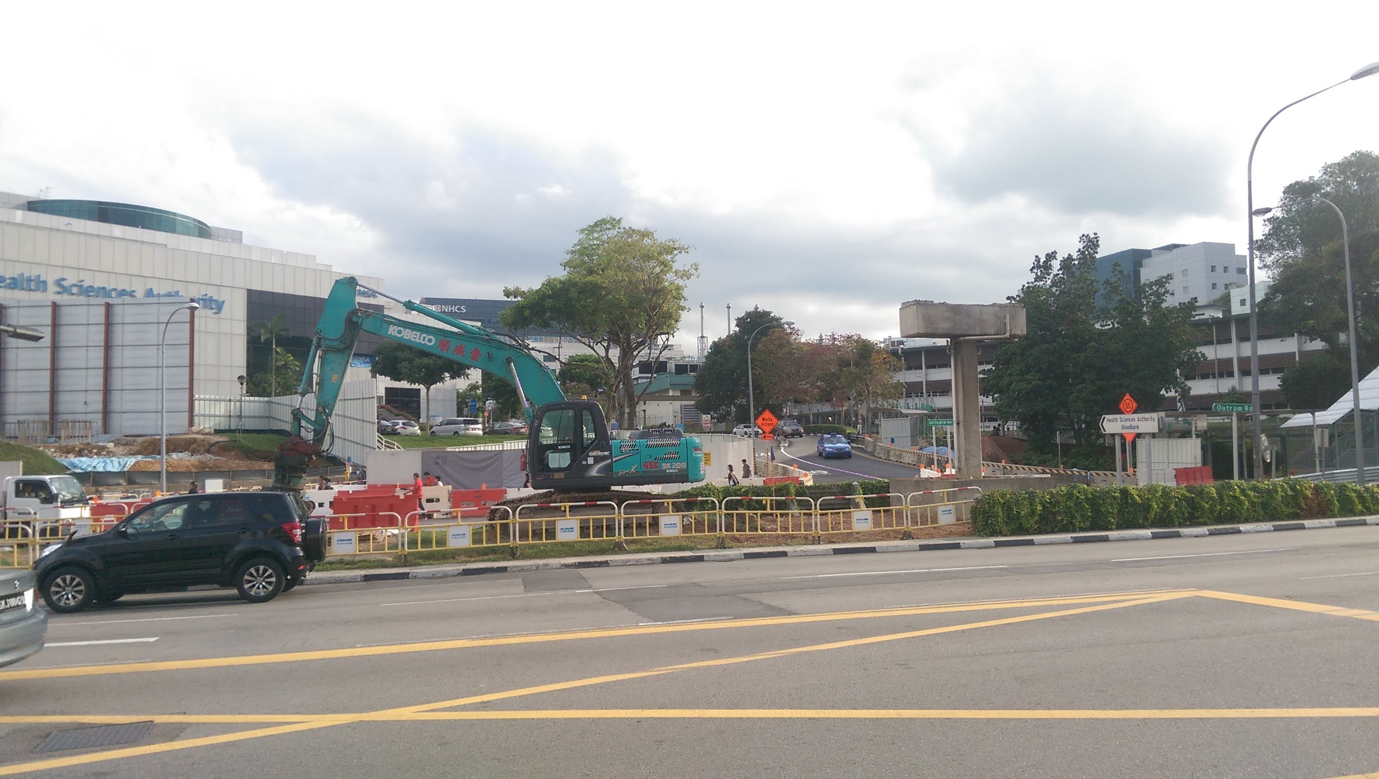 Thomson Line Construction: Outram Park D-walls (II)
