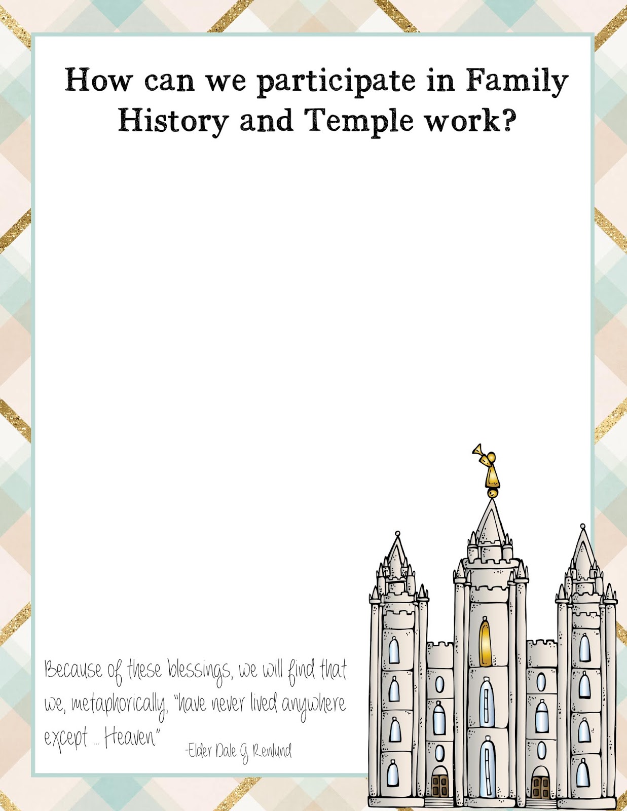 The Cozy Red Cottage: Family History and Temple Work FHE (based on ...