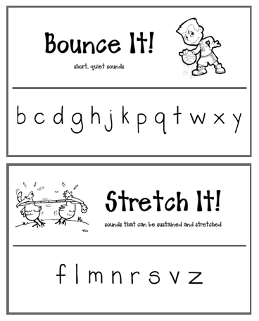 Bounce & Stretch Sound Posters - Hello Literacy Blog