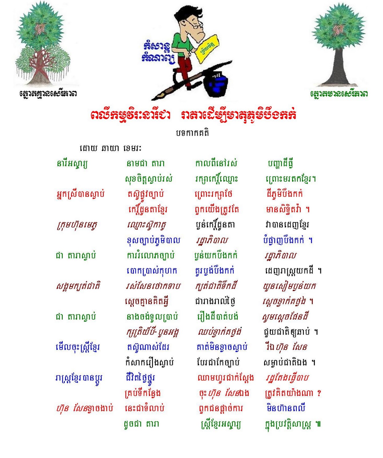 KI Media: Superwomen Chea Dara - A Poem in Khmer by Chhaya Khemarak
