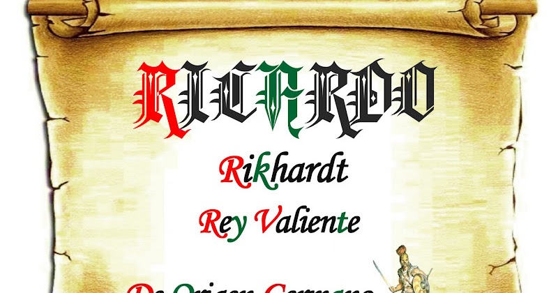 El origen de los nombres: Ricardo