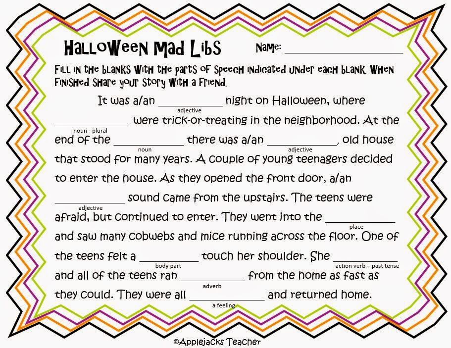 Applejacks: Learning With Halloween Activities!