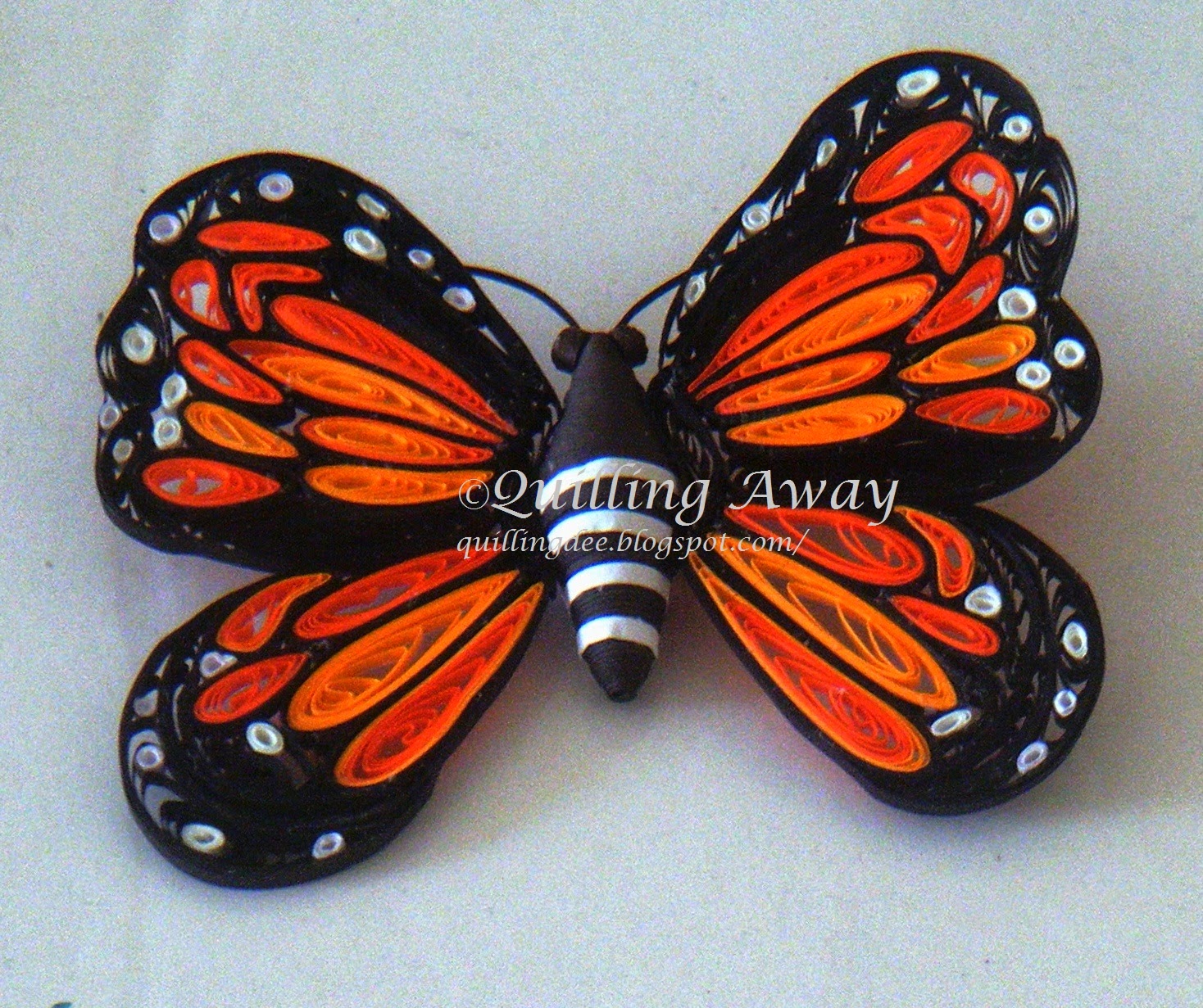 Quilling Away : Quilled Monarch Butterfly.