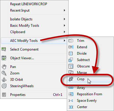 The Architect's Desktop: ACA: AEC Modify Tools, Part 7, AEC Crop