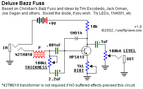 esa pedals: Deluxe Bazz Fuss on the Breadboard