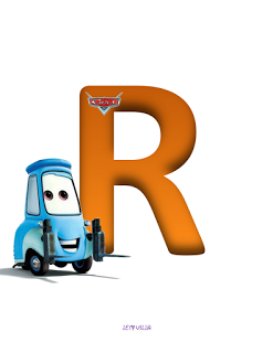 Alfabeto de Cars con Minúsculas y Números. - Oh my Alfabetos!