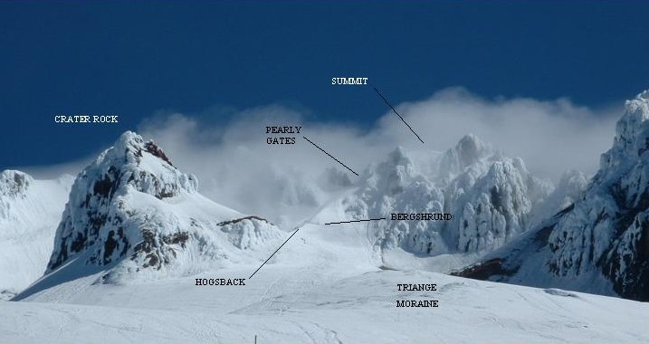 Mount Stuart Climb Project: Route: Mount Hood - South Side (Hogsback ...