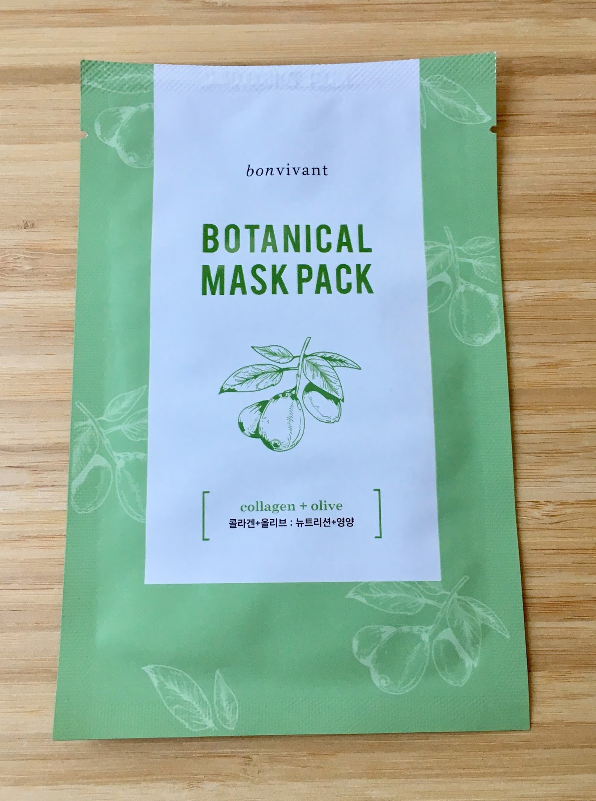 Bonvivant Botanical Mask Pack [Collagen + Olive] | Dear Miss Sydney