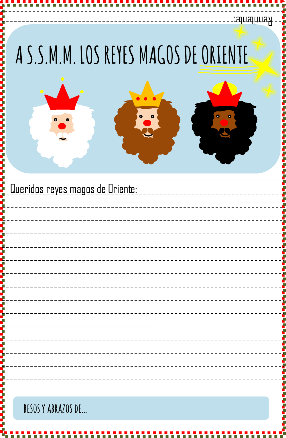 El cole de Rebe: Queridos Reyes Magos...