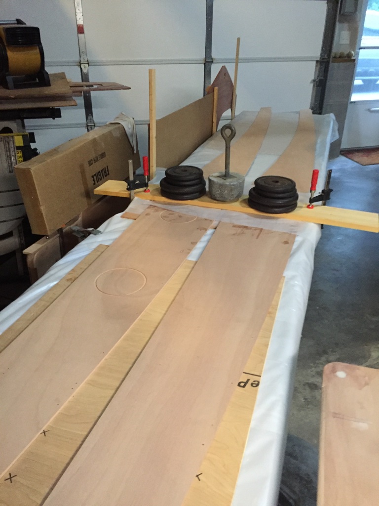 Ron's Pocketship Build: Glueing Topside Panel Puzzle Joints