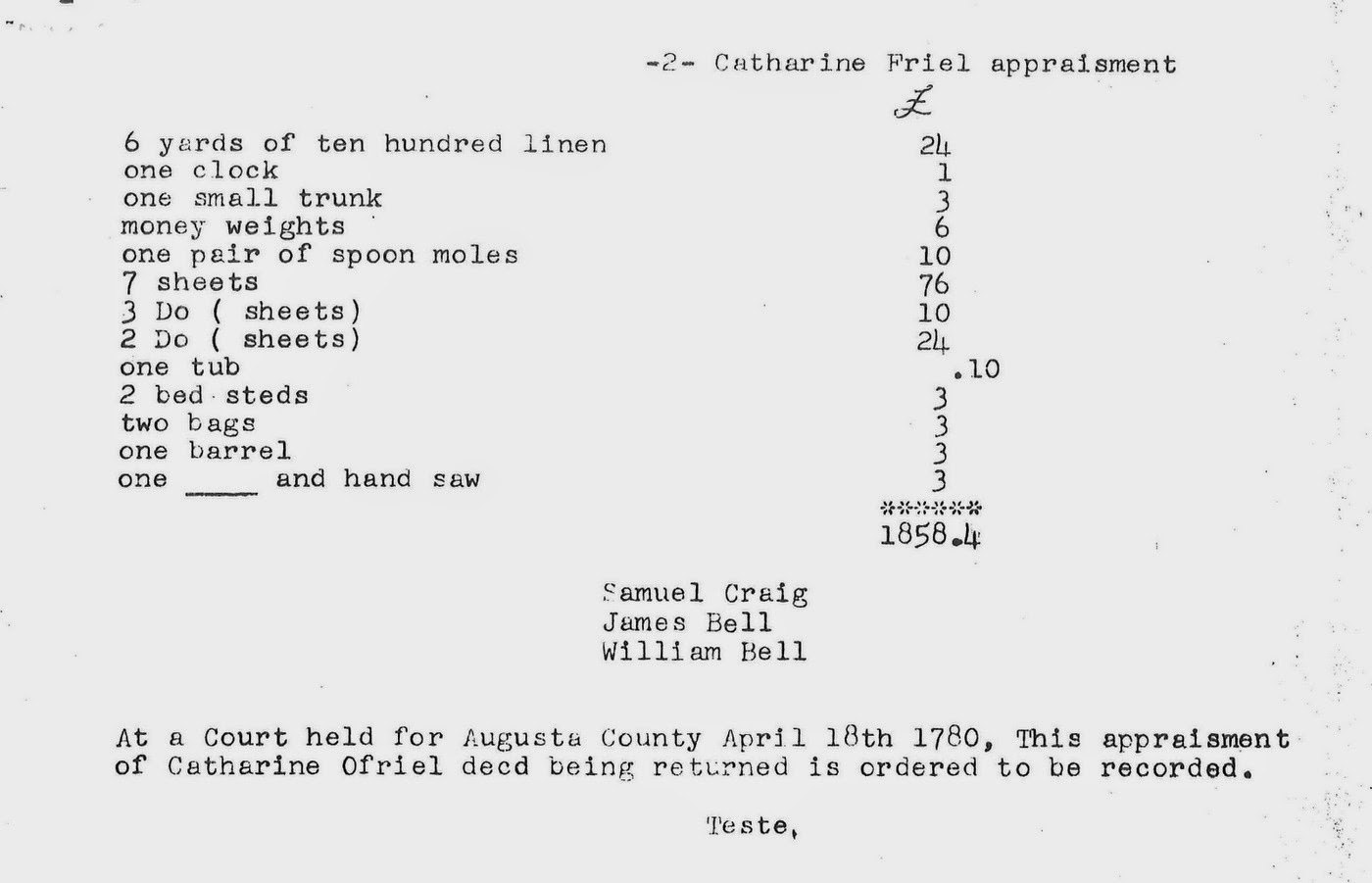 Pocahontas Commentator Plus: Friel Family History Part III