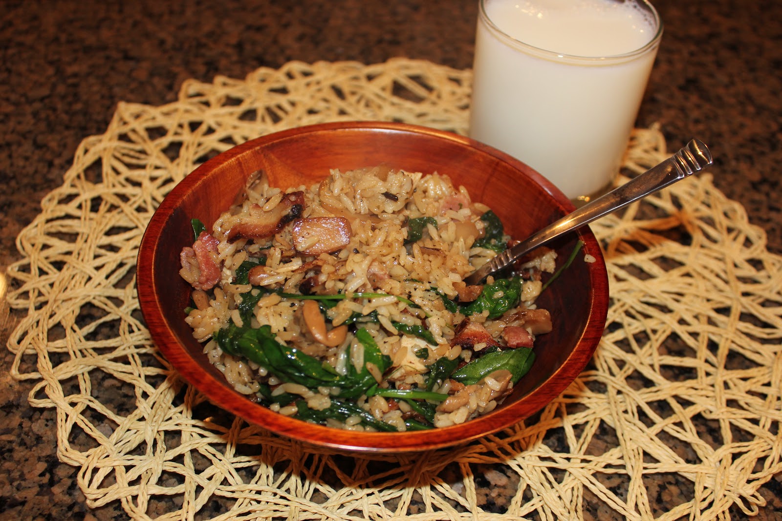 Never trust a skinny cook....: Chicken bacon rice bowls