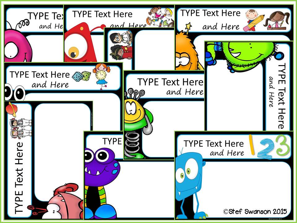 Dream Big Kinders: Monster Classroom Decor - Daily Schedule Cards