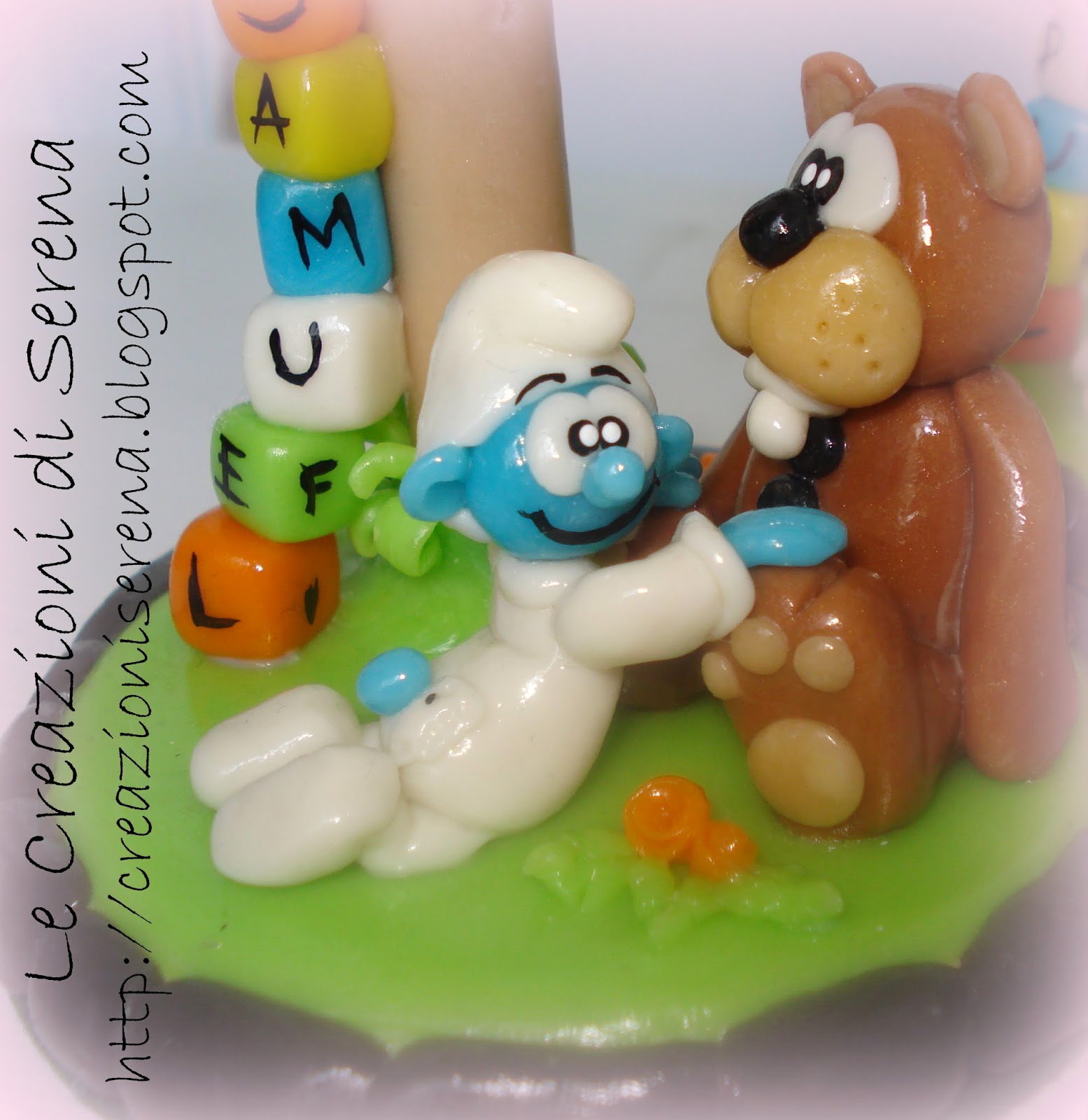 Creazioni Serena: Bomboniere - Baby Puffo