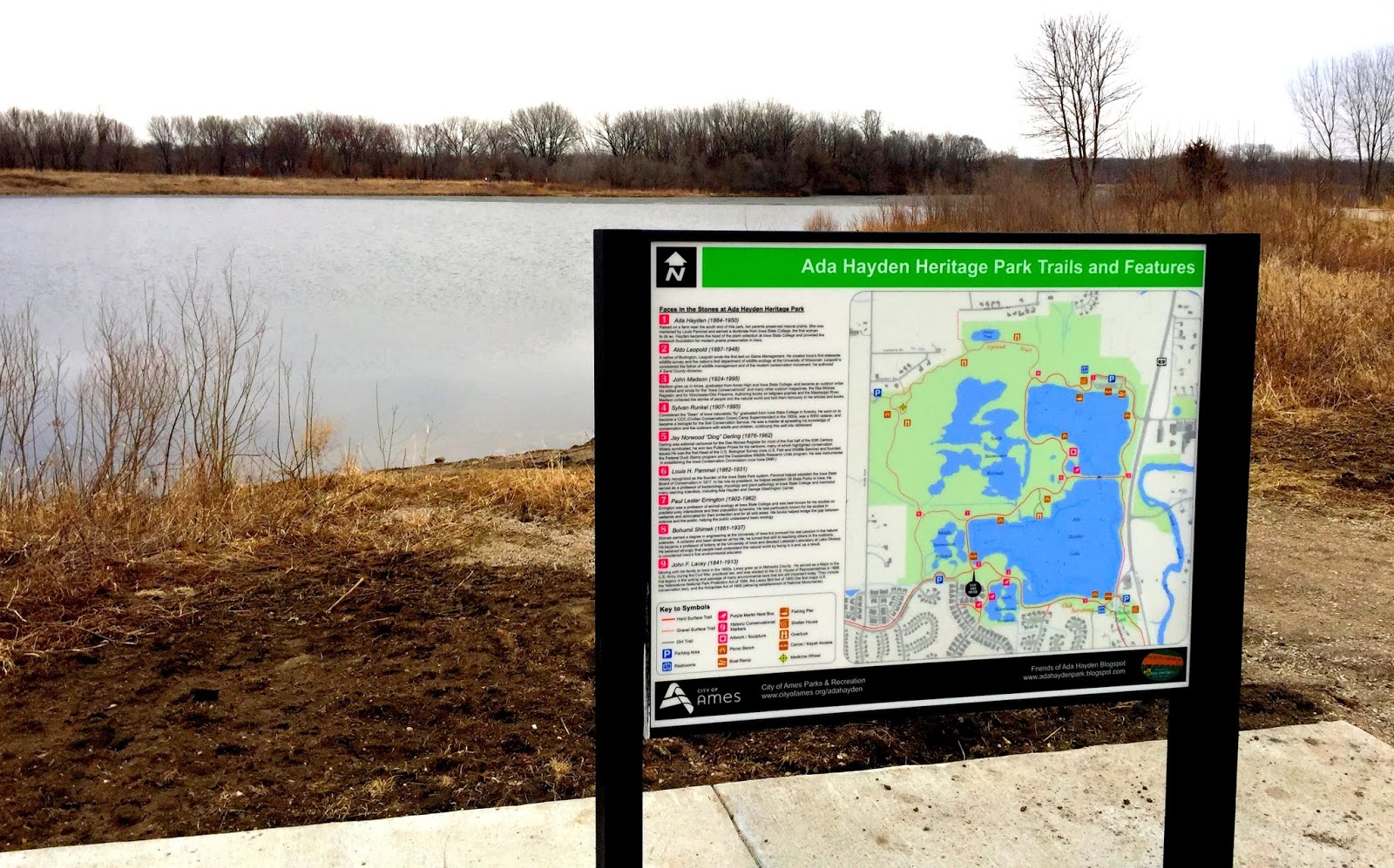 Reflections: Ada Hayden Heritage Park: Apr 4, 2019: New Map Signage for ...