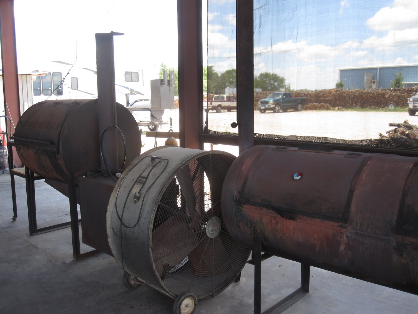 Man Up: Tales of Texas BBQ™: The pit at Burnet Feed Store BBQ (Burnet, TX)