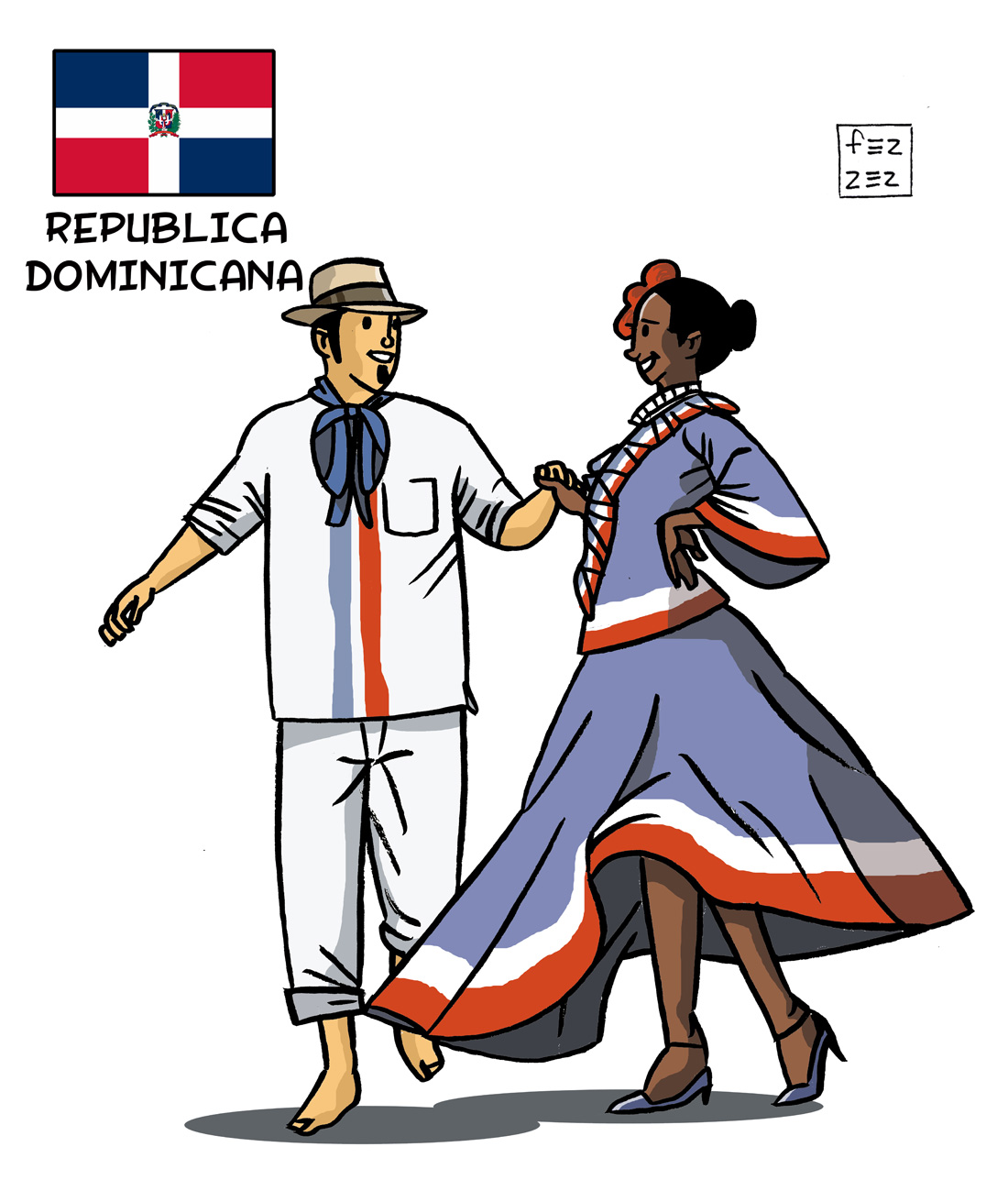 tomasferrer: La vuelta al mundo en 80 dibujos-REPUBLICA DOMINICANA