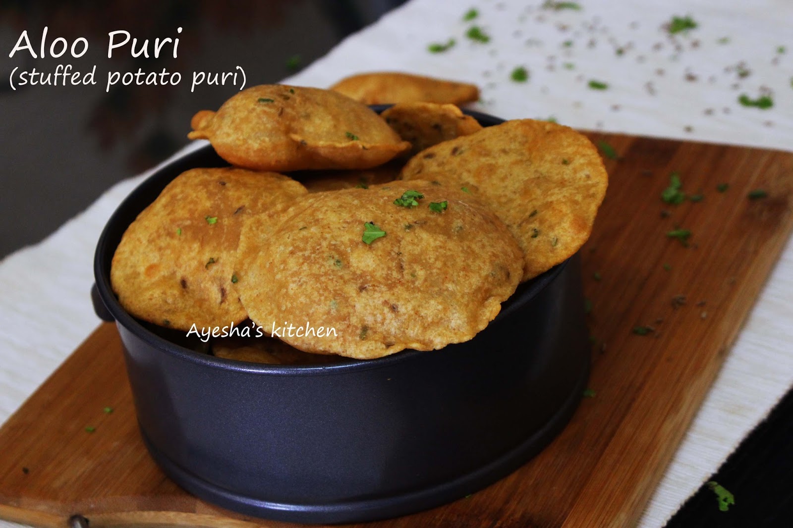 PURI RECIPES - ALOO PURI RECIPE / INDIAN BREAKFAST IDEAS