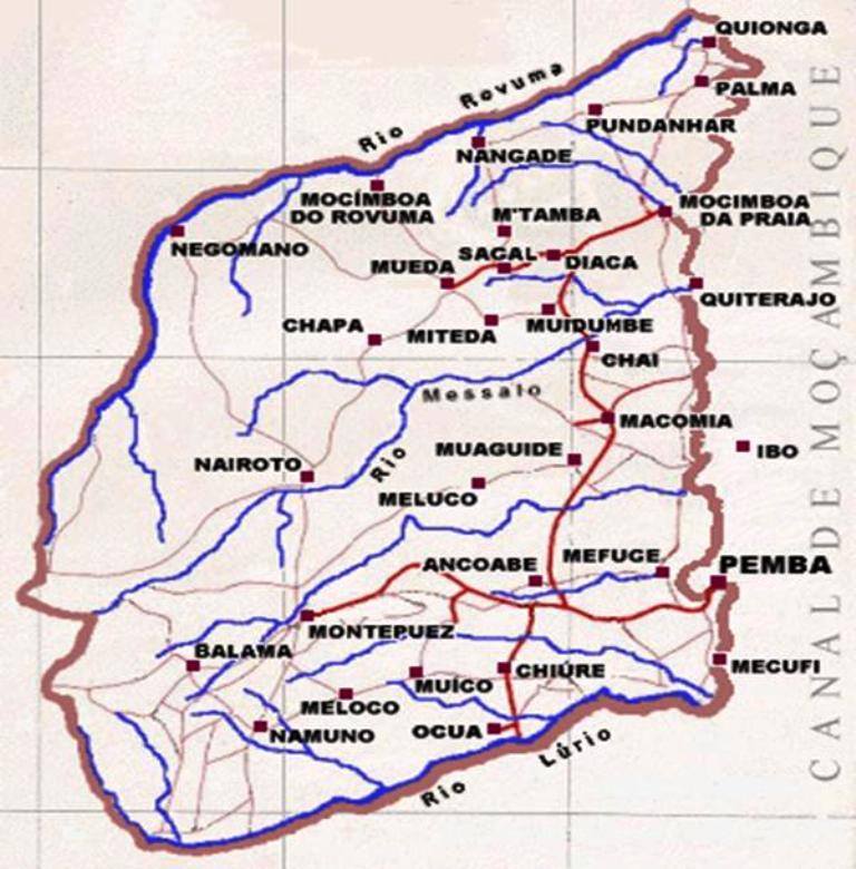 Niassa: AQUARTELAMENTOS de MOÇAMBIQUE -- CABO DELGADO
