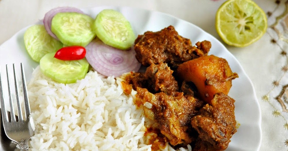 A Homemaker's Diary: Sunday Special Mutton Curry (Bengali Goat meat Curry)