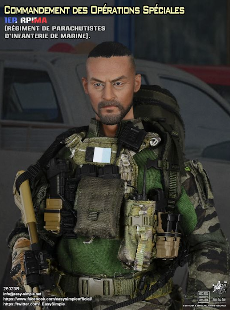 Medevac - Evasan 1/87: Figurine du 1er RPIMA au 1/6 en tenue de ...