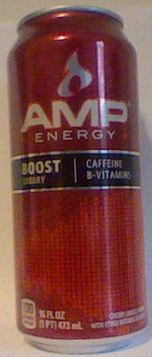 Caffeine King: AMP Boost Cherry Energy Drink Review