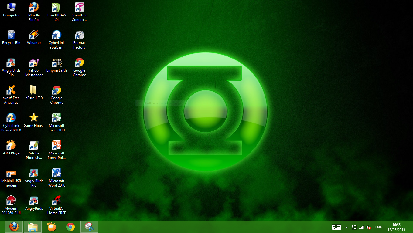 MIGHY THEMES: Green Lantern Desktop Theme Pack