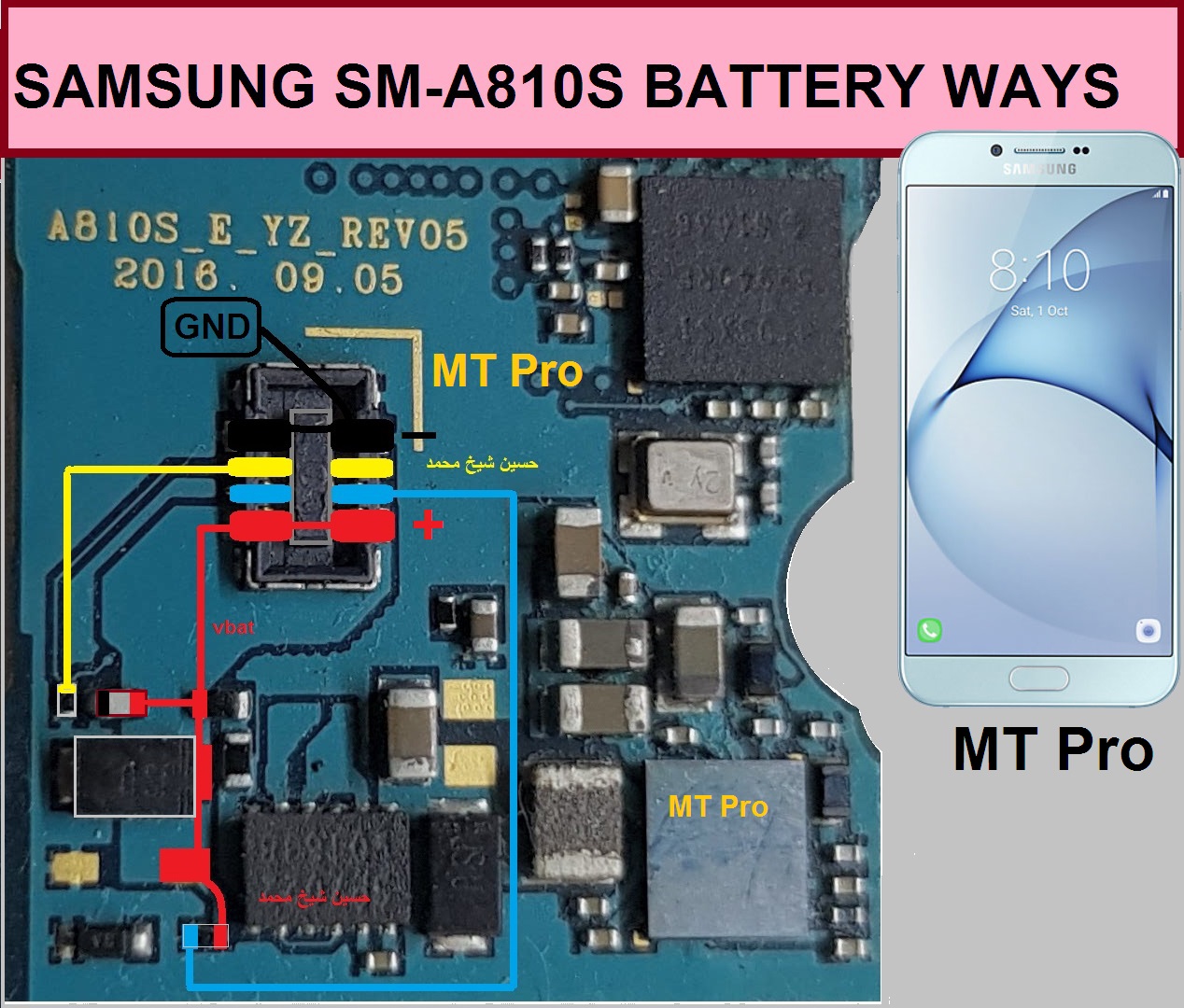 SAMSUNG SM-A810S BATTERY WAYS